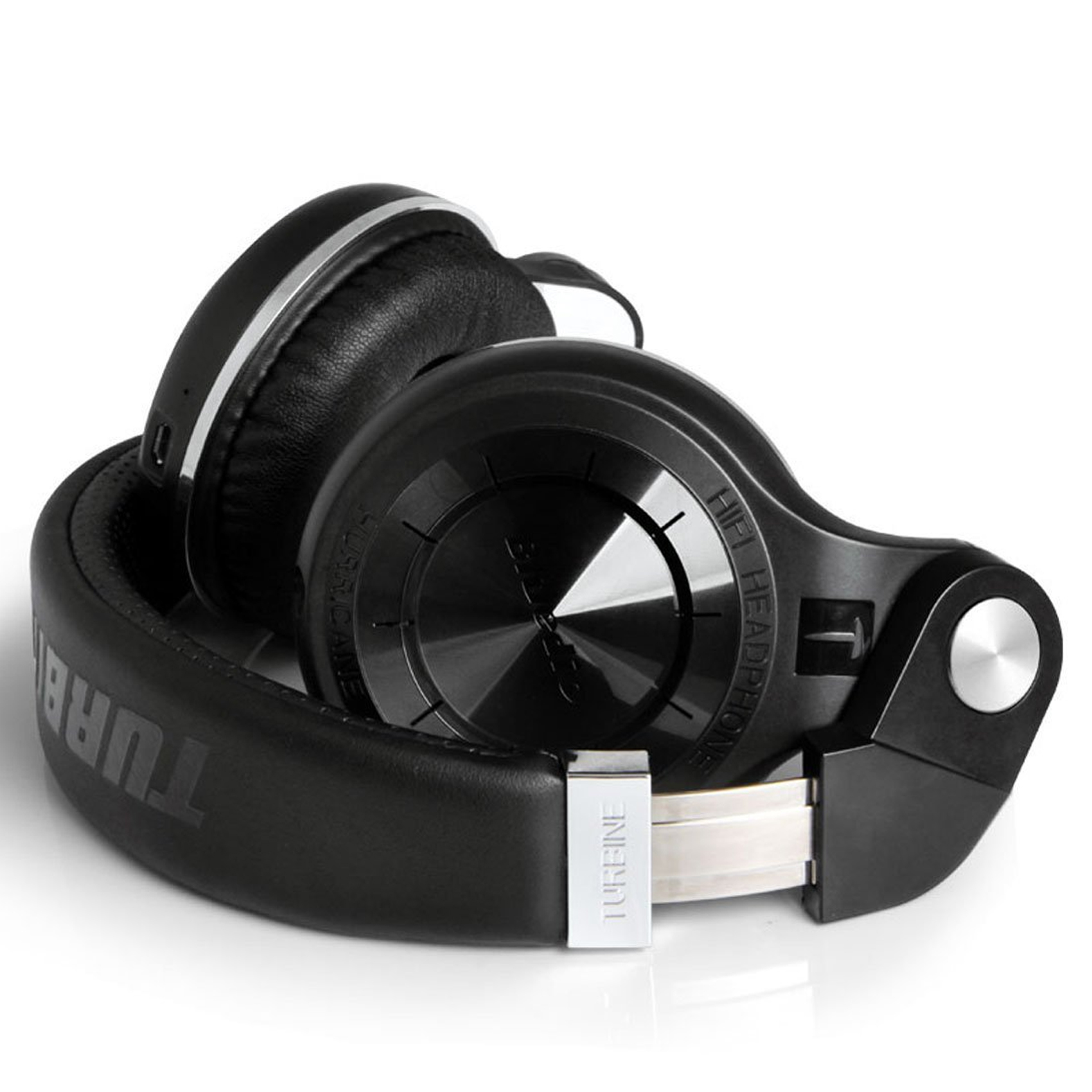 Bluedio T2+ Turbine Hurricane Bluetooth Stereo Headset – Black ...