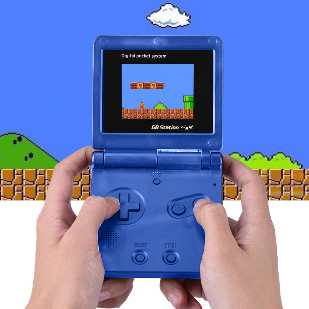 GB-270 Mini GB Station Retro Handheld Game Console – Blue – LatestGadget