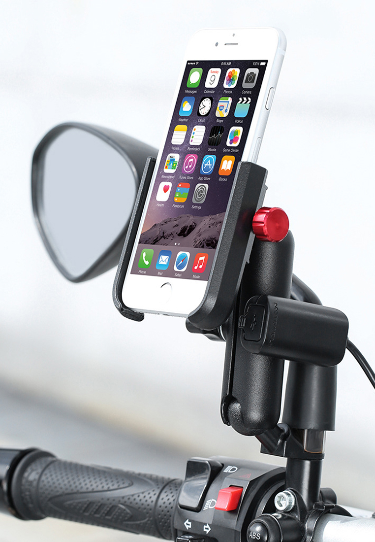 Motowolf MDL2821B Mobile Phone Holder Mirror Attachment Type With 12 ...