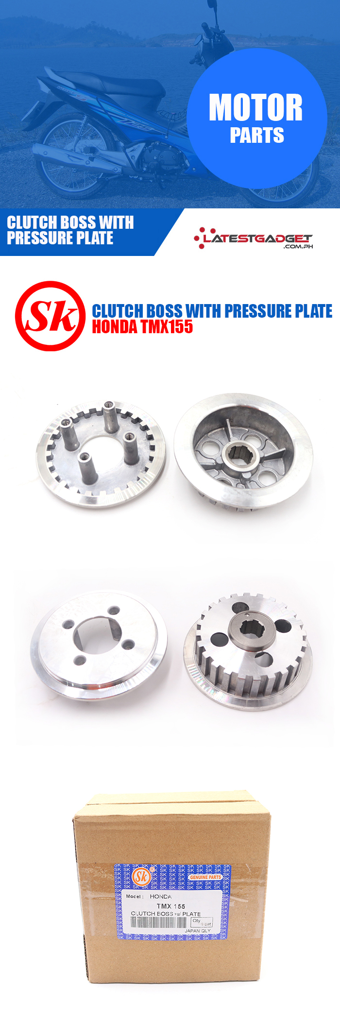 SK Clutch Boss Pressure Plate For Honda TMX155 - LatestGadget