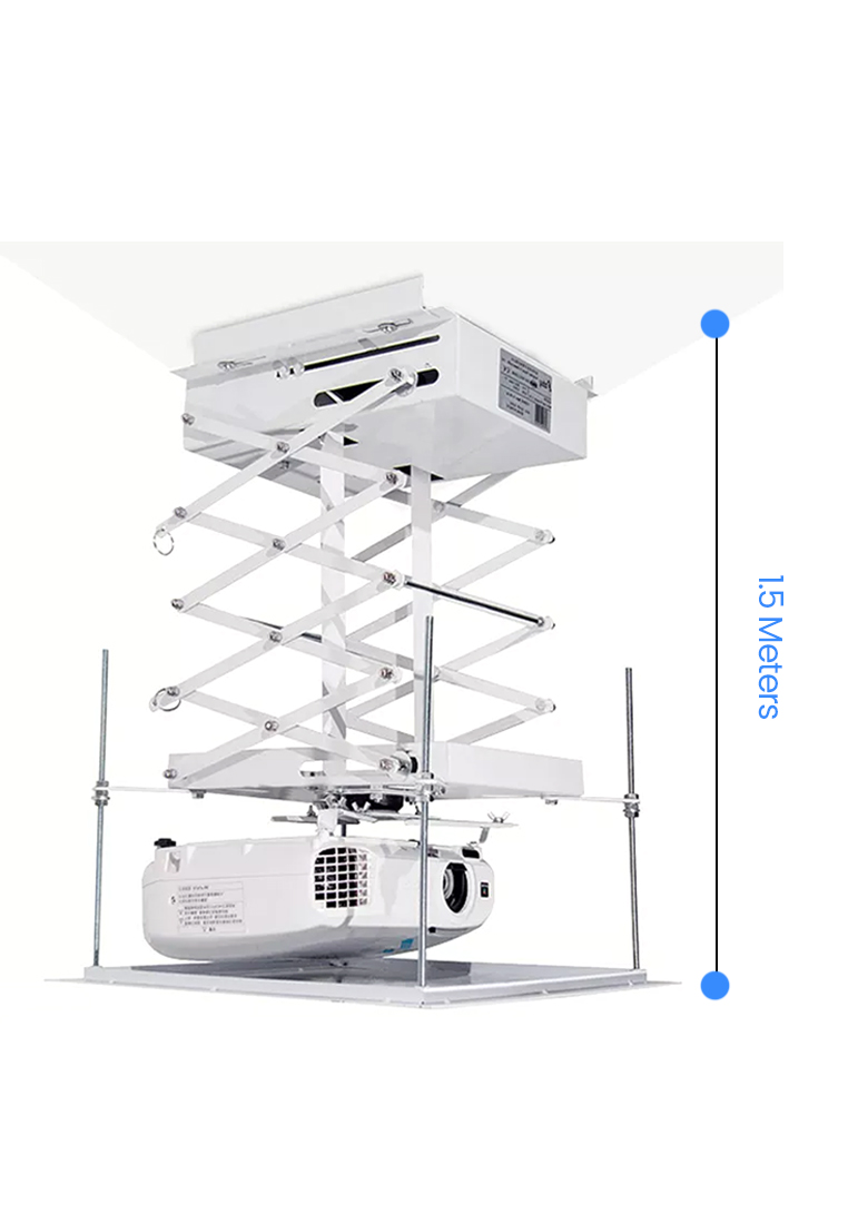 1.5 Meters Length Electronic Retractable Ceiling Projector Table ...